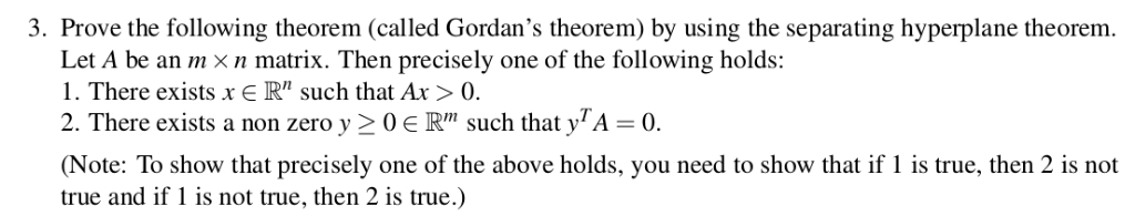 Solved 3. Prove the following theorem (called Gordan's | Chegg.com