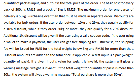 Solved TUTORIAL 3 Black-Box Testing - Decision Table 1. For | Chegg.com