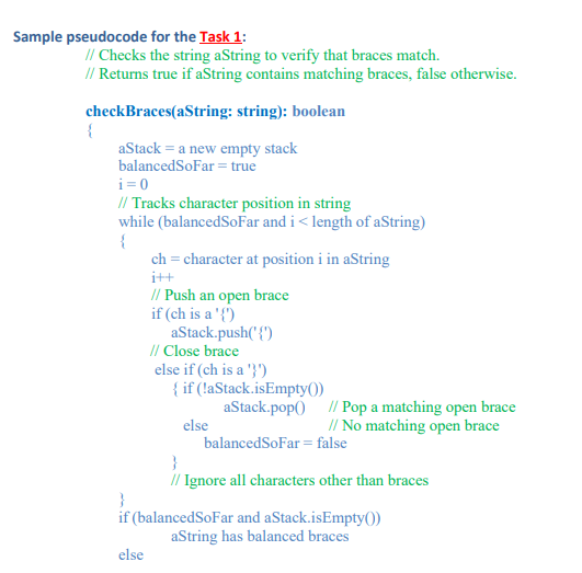 Solved Using Stl Stack Class Implement In C A Function 