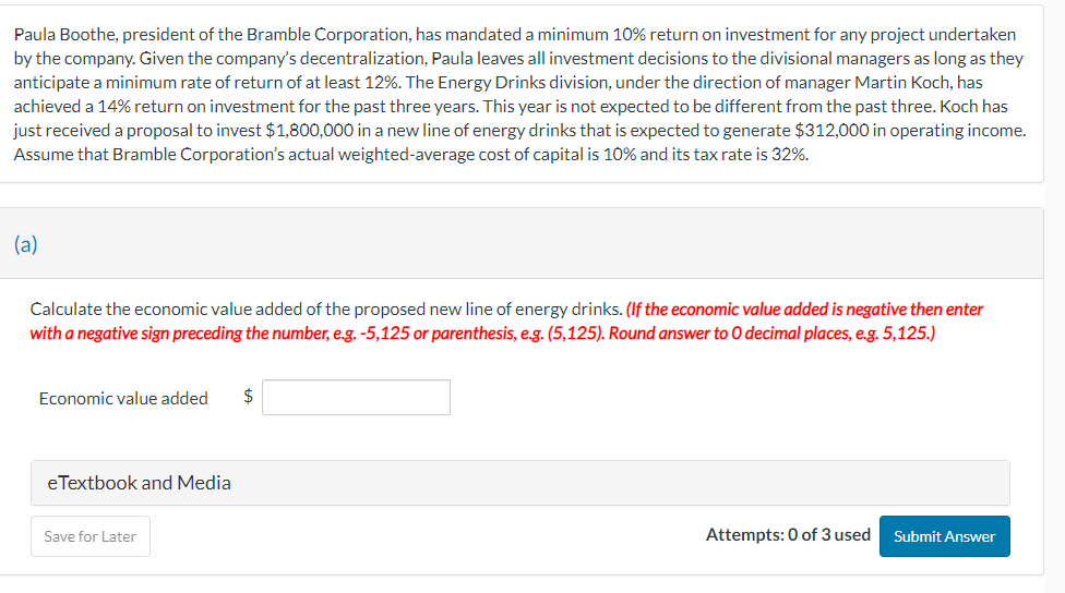 Solved Paula Boothe, president of the Bramble Corporation, | Chegg.com
