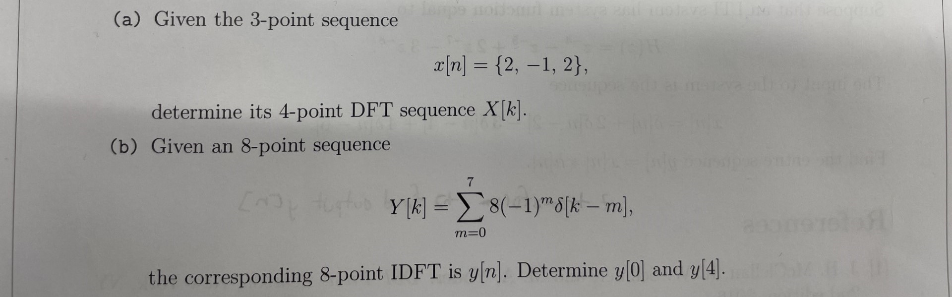 Solved A Given The 3 Point Sequence X N 2−12 