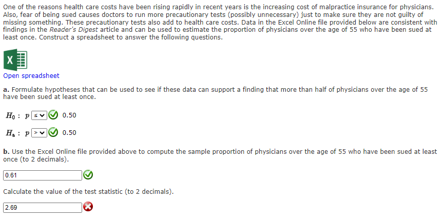 Solved One of the reasons health care costs have been rising | Chegg.com