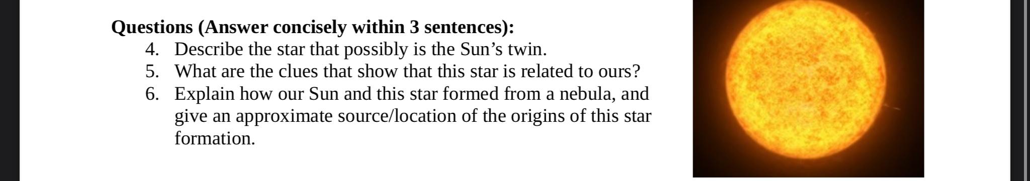 Solved Questions (Answer concisely within 3 sentences): 4. | Chegg.com