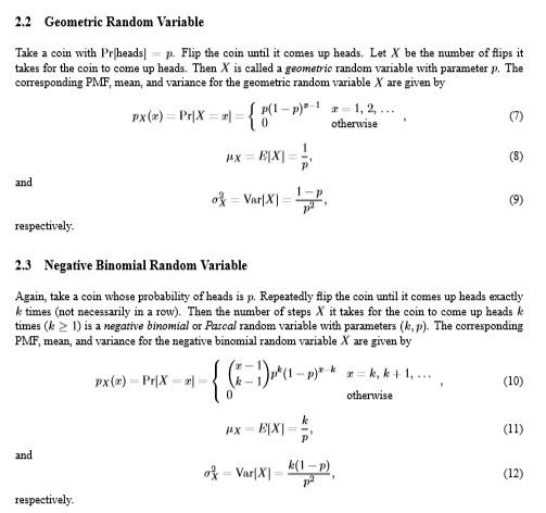 Solved 2.2 Geometric Random Variable Take a coin with | Chegg.com