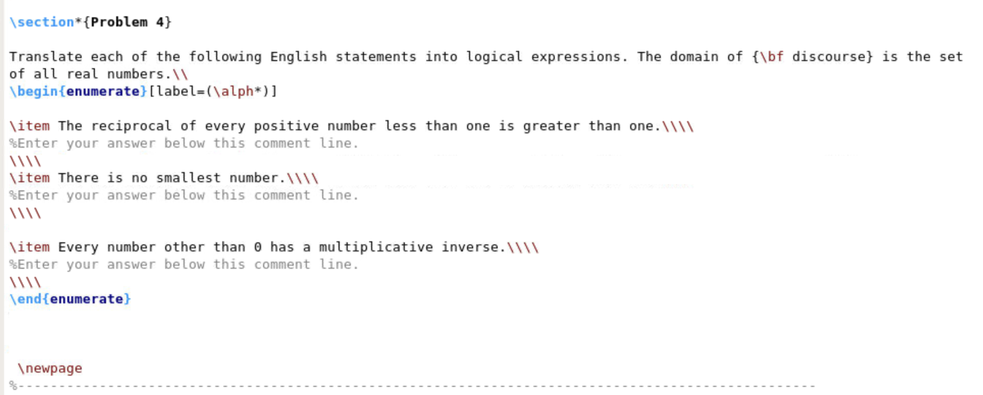 Solved Translate each of the following English statements | Chegg.com