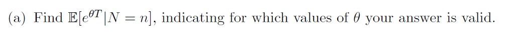 Solved Let N be a geometric random variable (taking values | Chegg.com