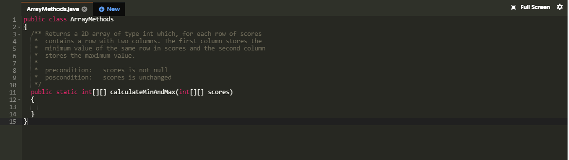 Solved Help with java frq Given a 2D array called scores of | Chegg.com