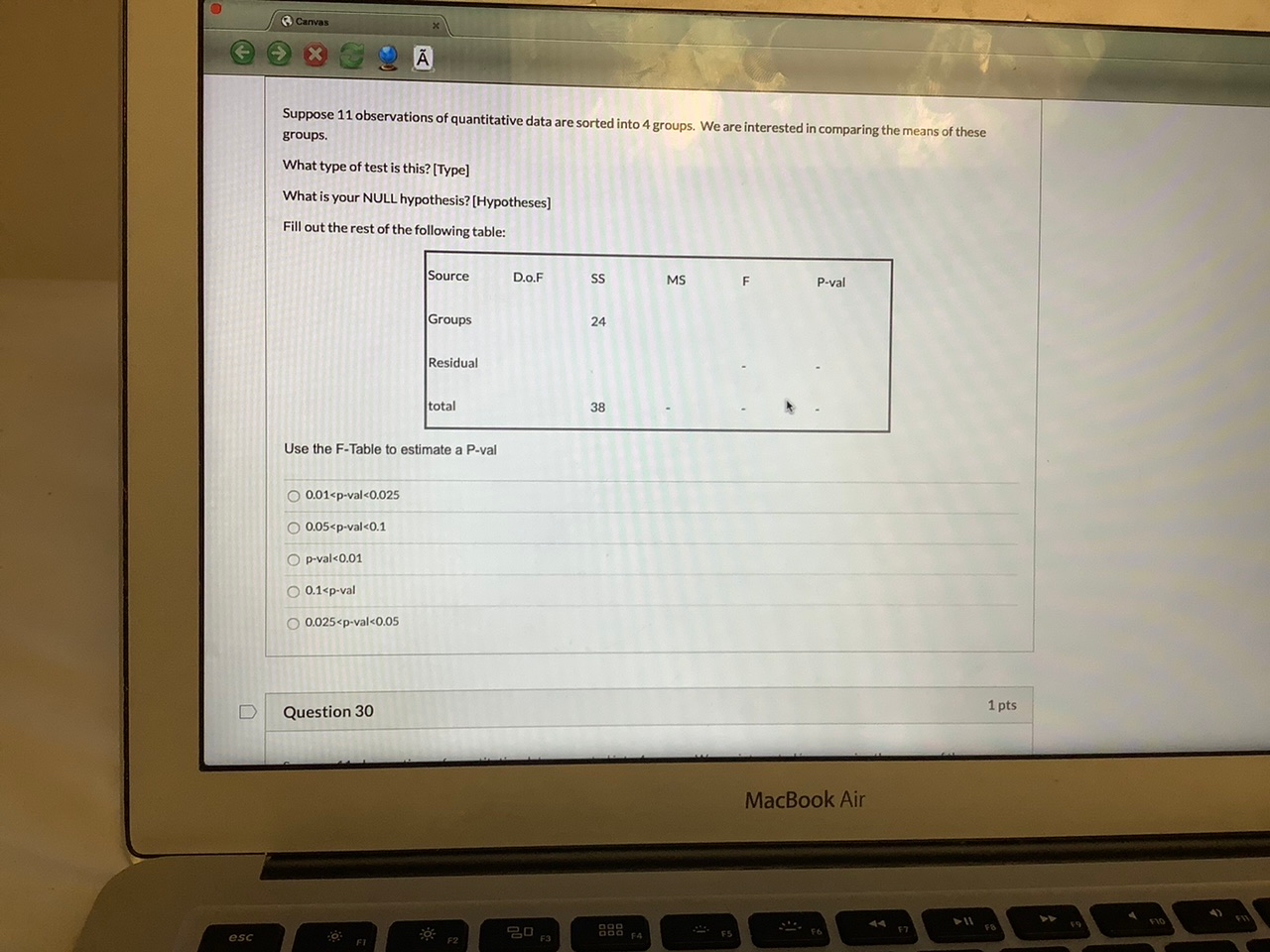 Solved Canvas Ã Suppose 11 observations of quantitative data | Chegg.com