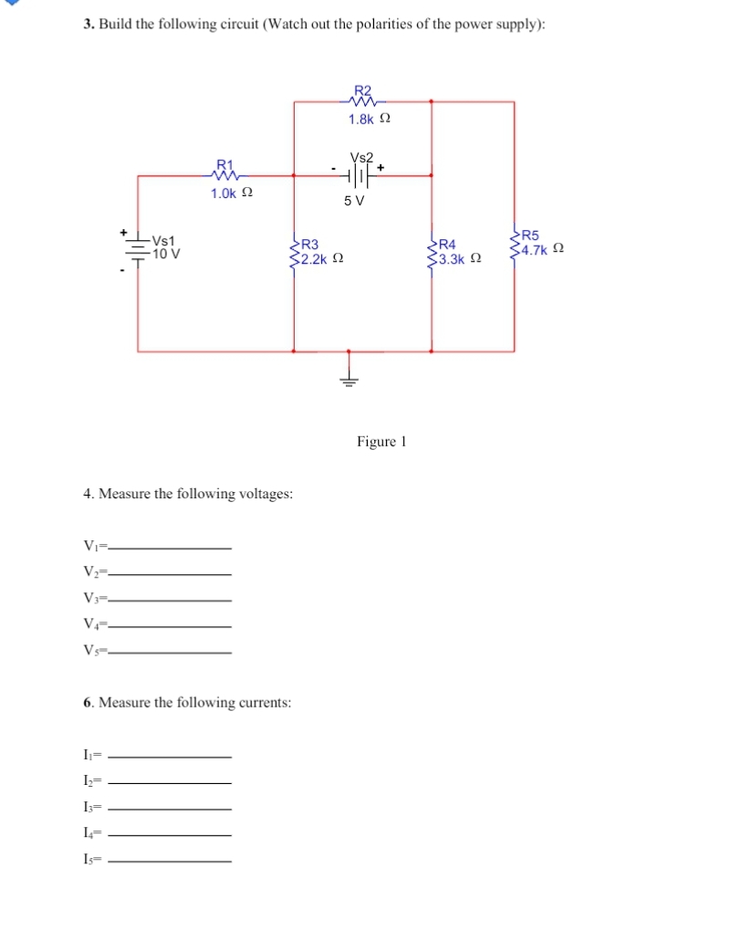 Solved Build the following circuit (Watch ﻿out the | Chegg.com