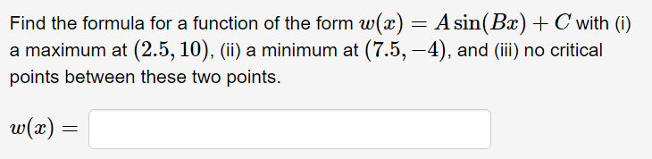 Solved Find the formula for a function of the form | Chegg.com