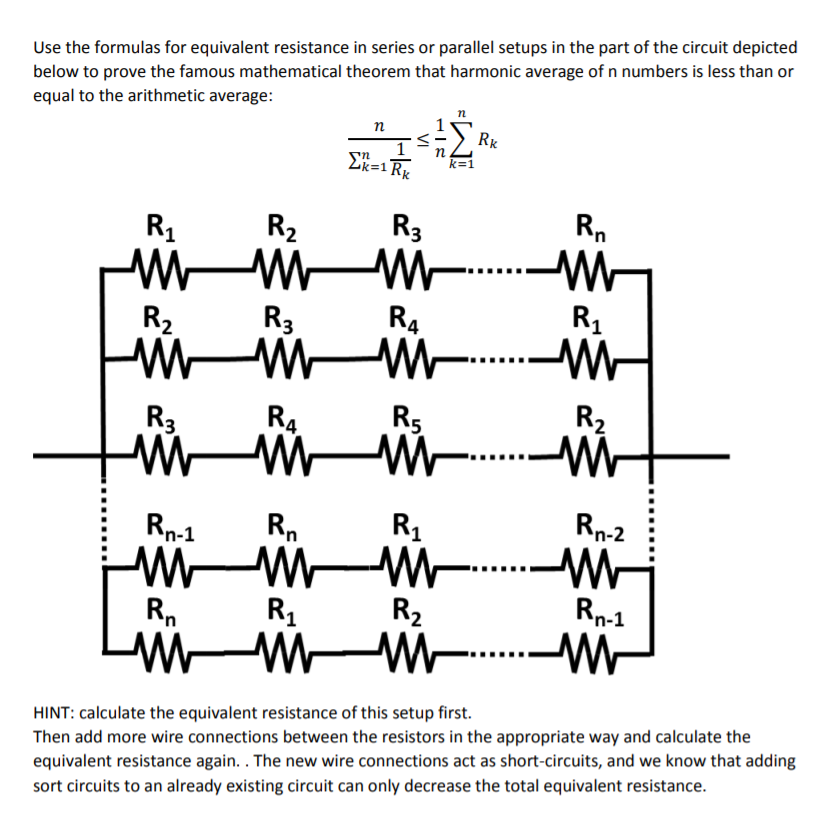 Solved Use the formulas for equivalent resistance in series | Chegg.com