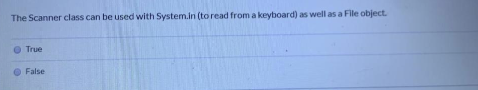 Solved When reading files using the Scanner class and the | Chegg.com