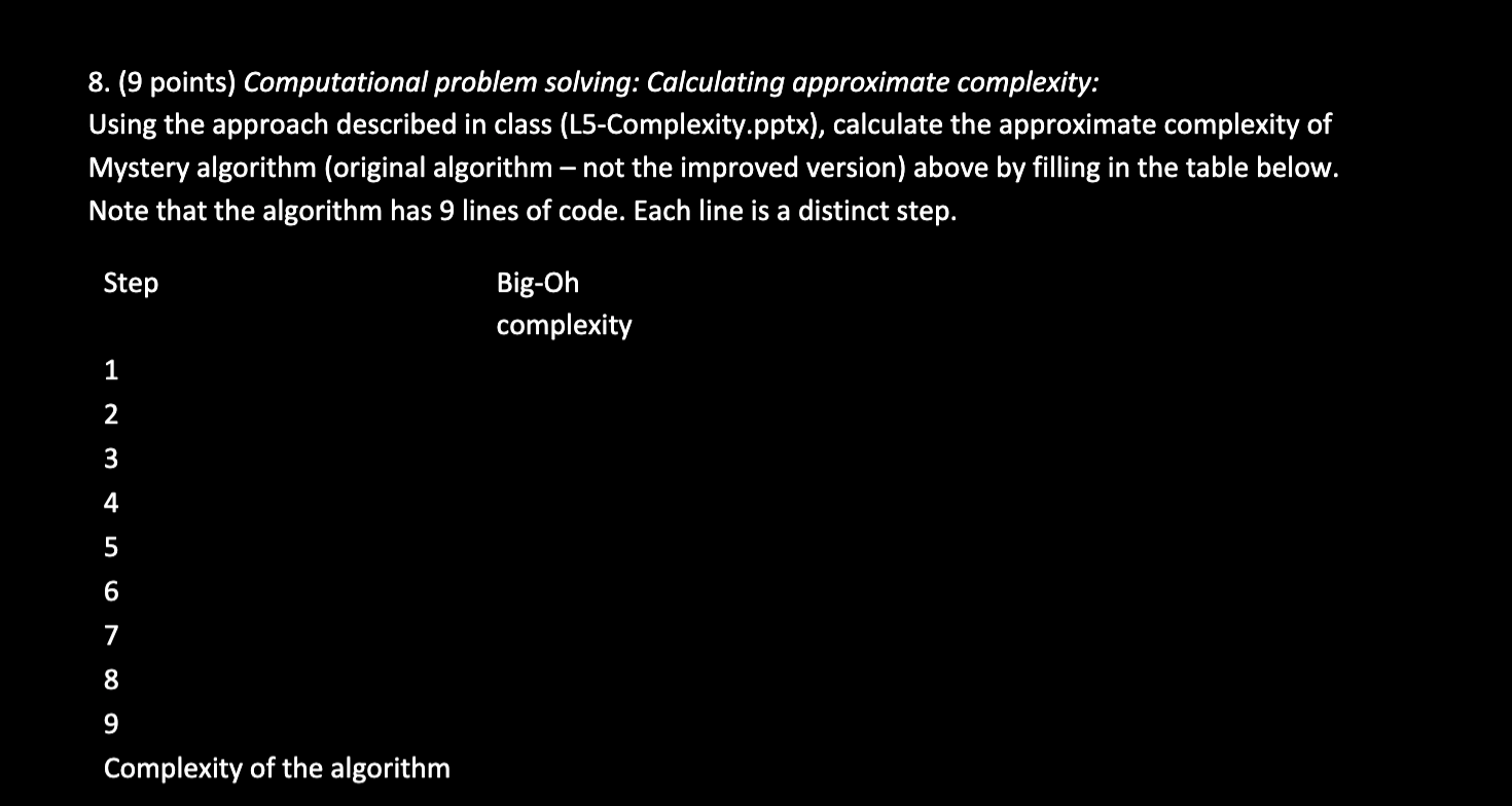 Solved 8 9 Points Computational Problem Solving 
