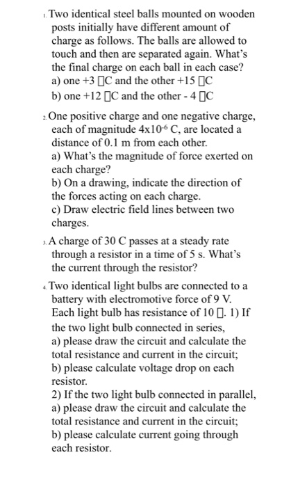 Solved .Two identical steel balls mounted on wooden posts | Chegg.com Solved .Two identical steel balls mounted on wooden posts | Chegg.com
