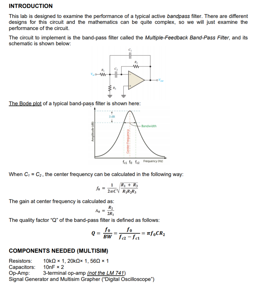 Solved INTRODUCTION This lab is designed to examine the | Chegg.com