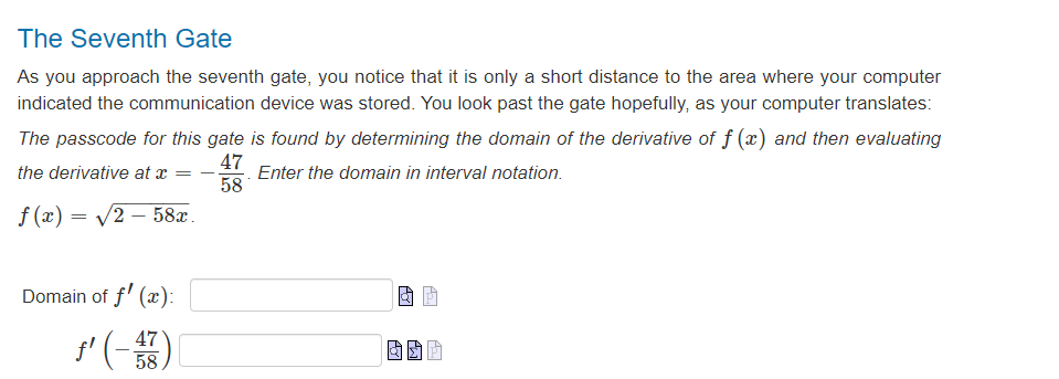 Solved The Seventh Gate As you approach the seventh gate, | Chegg.com