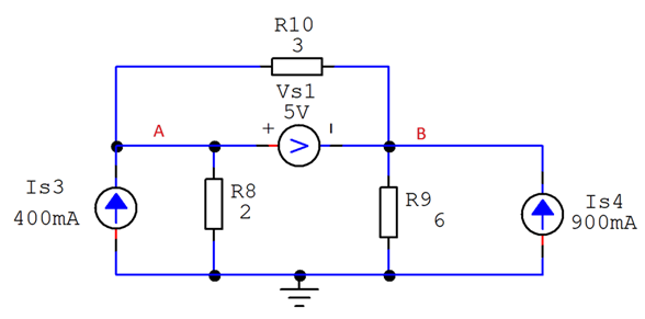 Solved In the following circuit, using node analysis, find | Chegg.com