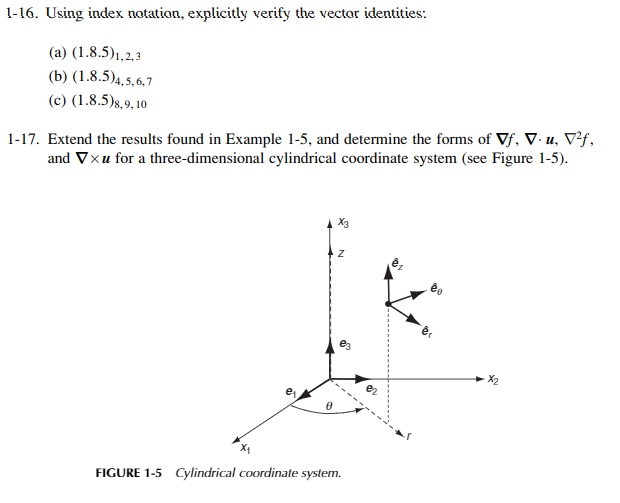 Solved 1-16. Using index notation, explicitly verify the | Chegg.com