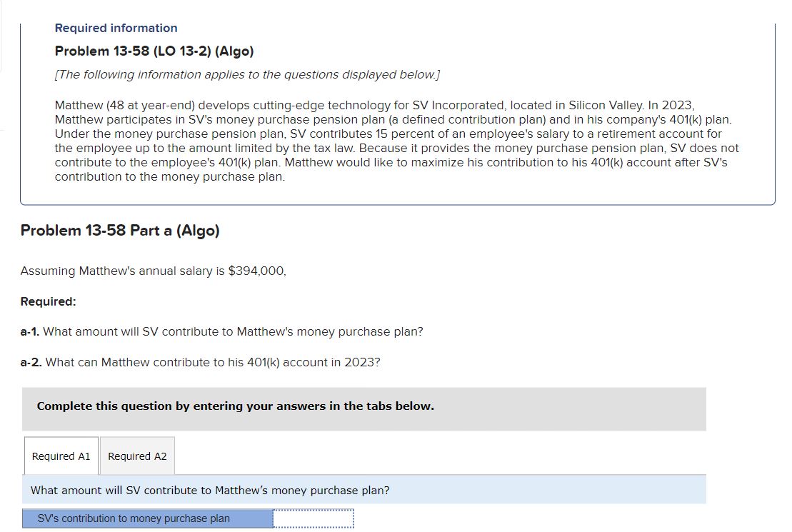 Solved Hello, I need some help answering questions a-1 as | Chegg.com