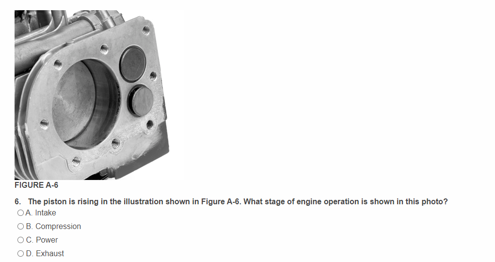 Solved The piston is rising in the illustration shown in | Chegg.com