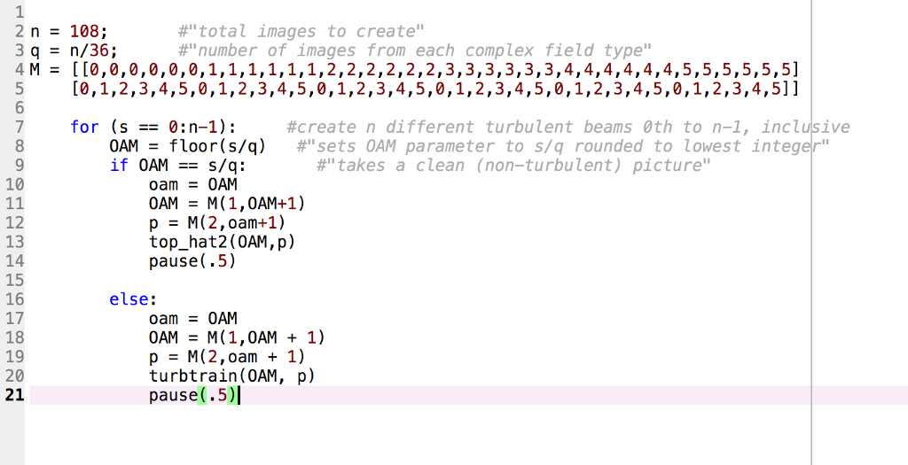 Solved so this code was originally on matlab and im trying | Chegg.com