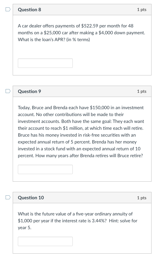 Solved Unless instructed otherwise, enter dollar answers to | Chegg.com