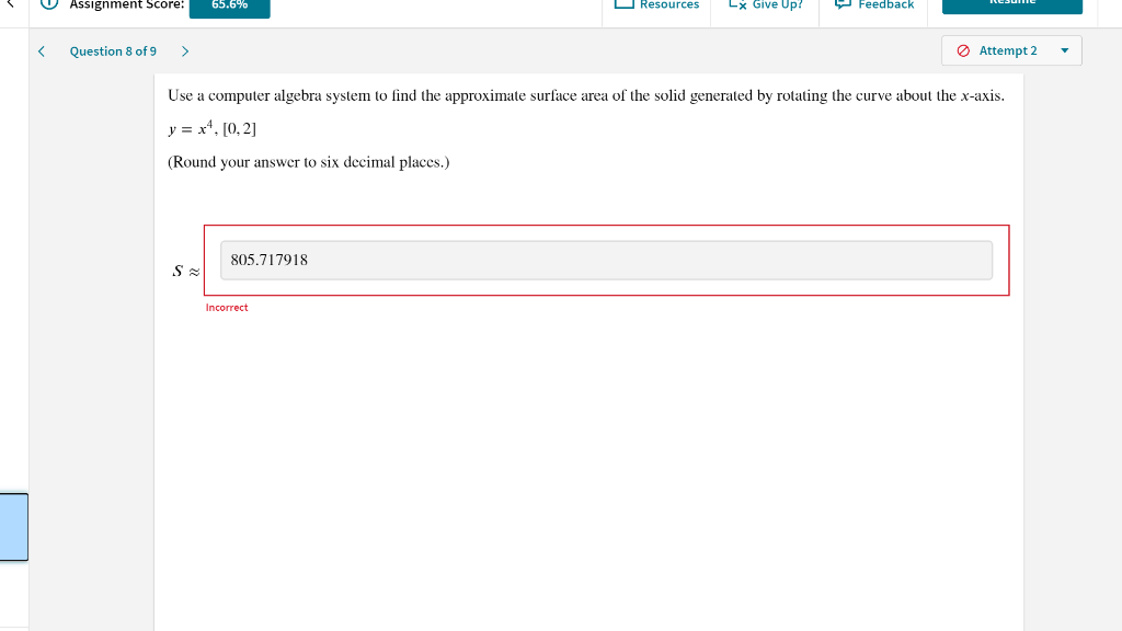 Solved Use a computer algebra system to find the approximate | Chegg.com
