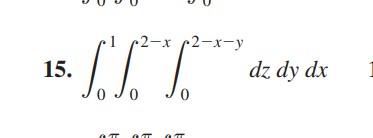 Solved Please solve this triple integral please! Integrand | Chegg.com