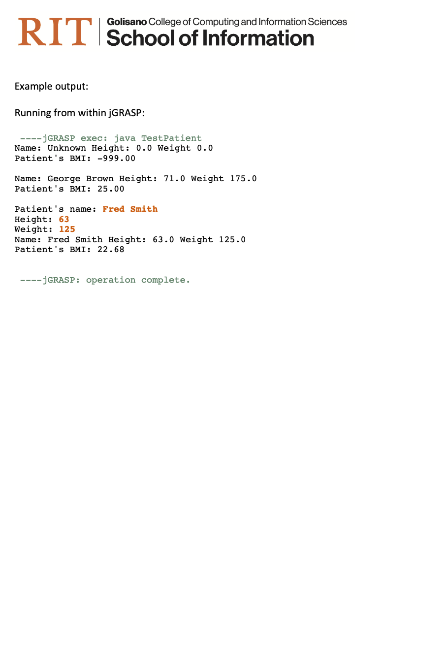 Solved Golisano College of Computing and Information | Chegg.com