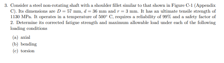 Solved Figure C-1 Geometric Stress-Concentration Factor Kt | Chegg.com