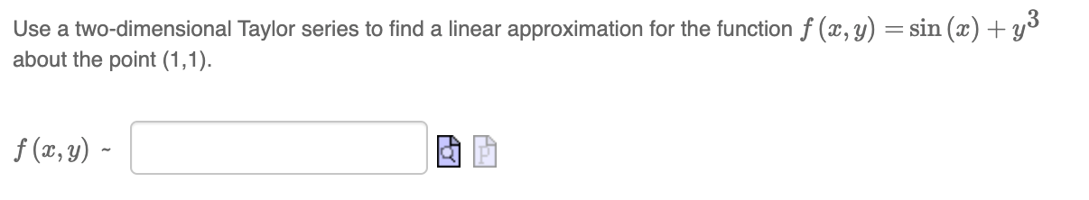 Solved Use a two-dimensional Taylor series to find a linear | Chegg.com