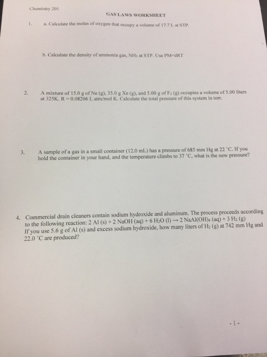 Chemistry Gas Laws Worksheet Answers Ideal Gas Law Worksheet Pv Nrt P Pressure V Volume chemistry-gas-laws-worksheet-answers-ideal-gas-law-worksheet-pv-nrt-p-pressure-v-volume
