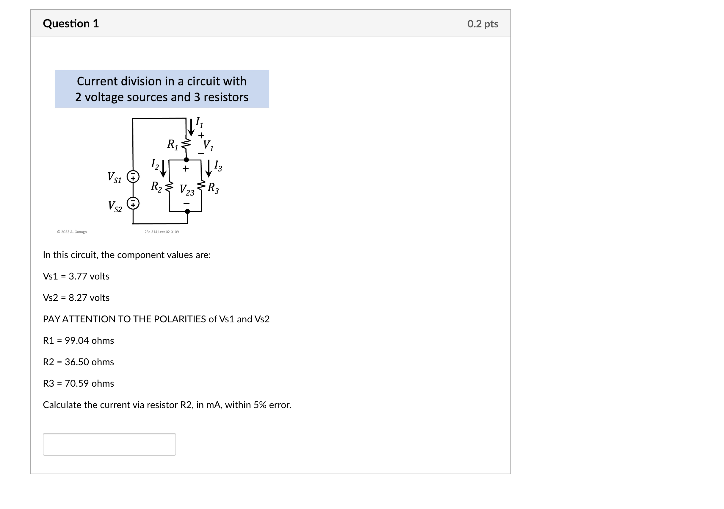 Solved Current division in a circuit with 2 voltage sources | Chegg.com