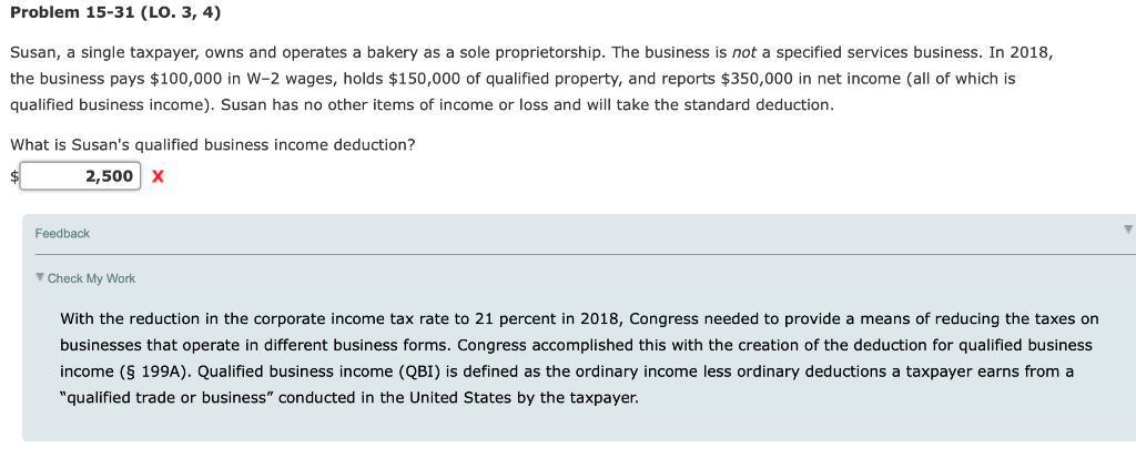 Solved Problem 15-31 (LO. 3,4) Susan, a single taxpayer, | Chegg.com Solved Problem 15-31 (LO. 3,4) Susan, a single taxpayer, | Chegg.com