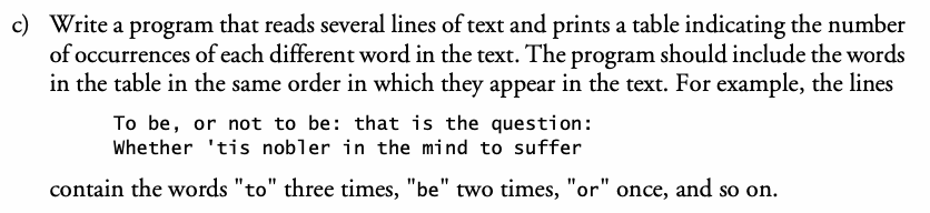 C Write A Program That Reads Several Lines Of Text