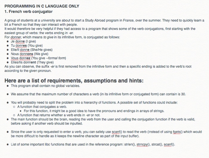 Solved Program using C only. Libraries that can be used are | Chegg.com