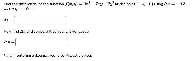 Solved Find the differential of the function | Chegg.com