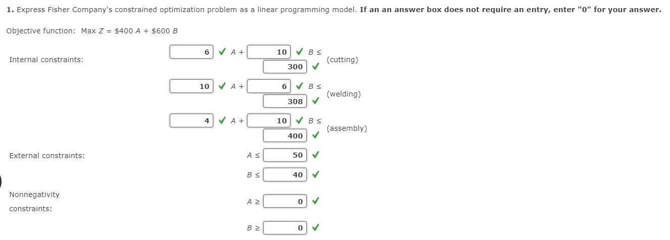 Solved Constrained Optimization: Multiple Internal | Chegg.com