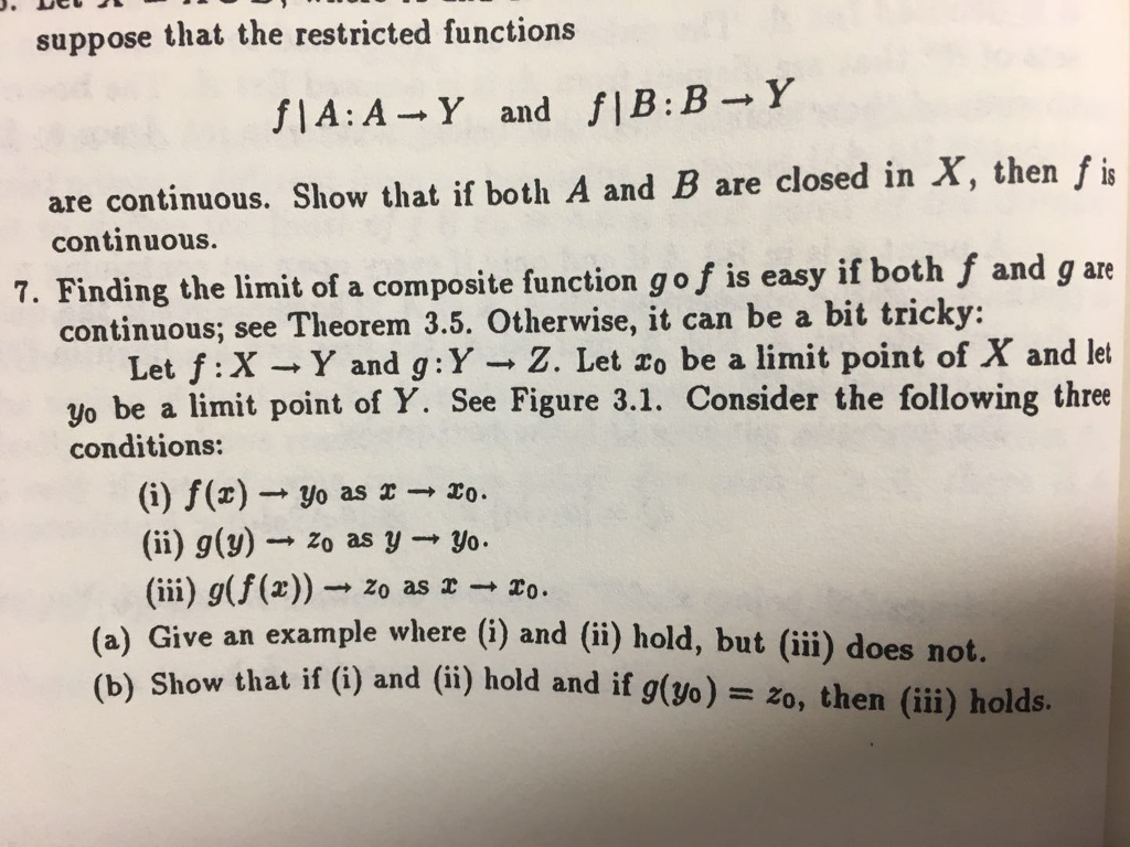 Solved suppose that the restricted functions are continuous. | Chegg.com