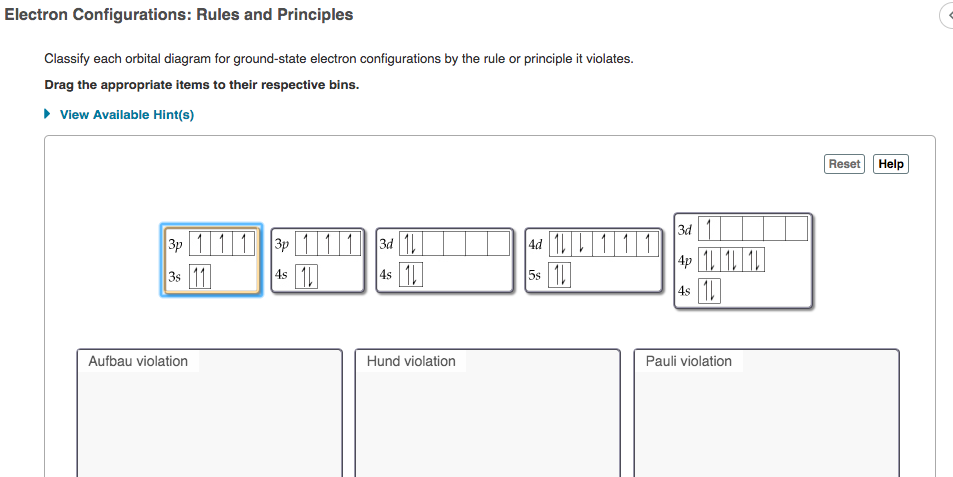 Solved Classify each orbital diagram for ground-state | Chegg.com
