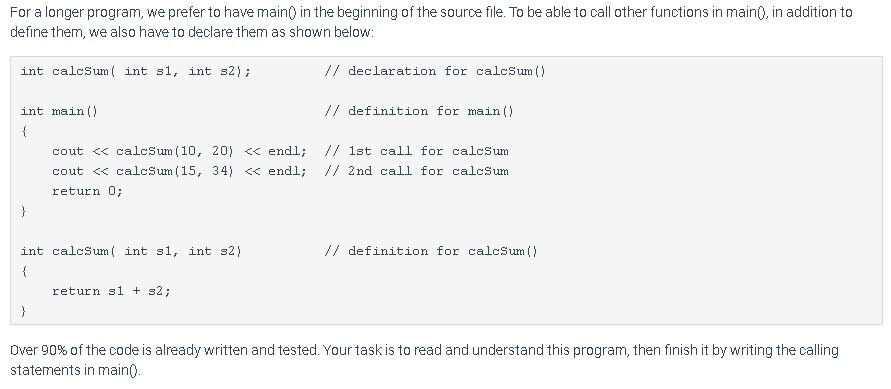 Solved 7.20 Lab Circle (Functions) Defining, Declaring, and | Chegg.com