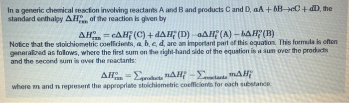 Solved In a generic chemical reaction involving reactants A | Chegg.com