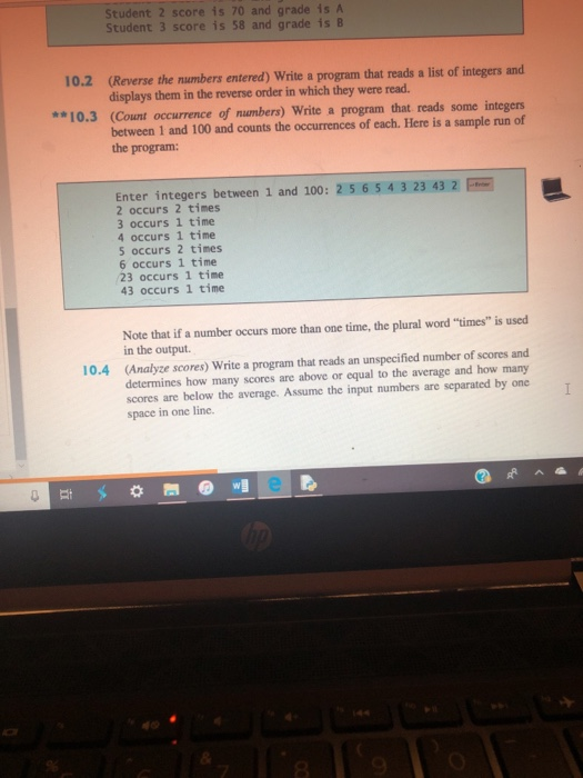 Solved Student 2 score is 70 and grade is A Student 3 score | Chegg.com