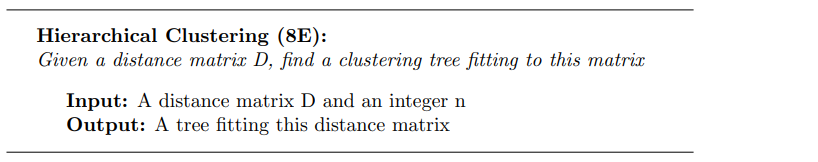 Solved Hierarchical Clustering (8E): Given a distance matrix | Chegg.com