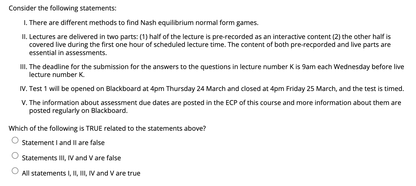 Solved Consider the following statements: 1. There are | Chegg.com