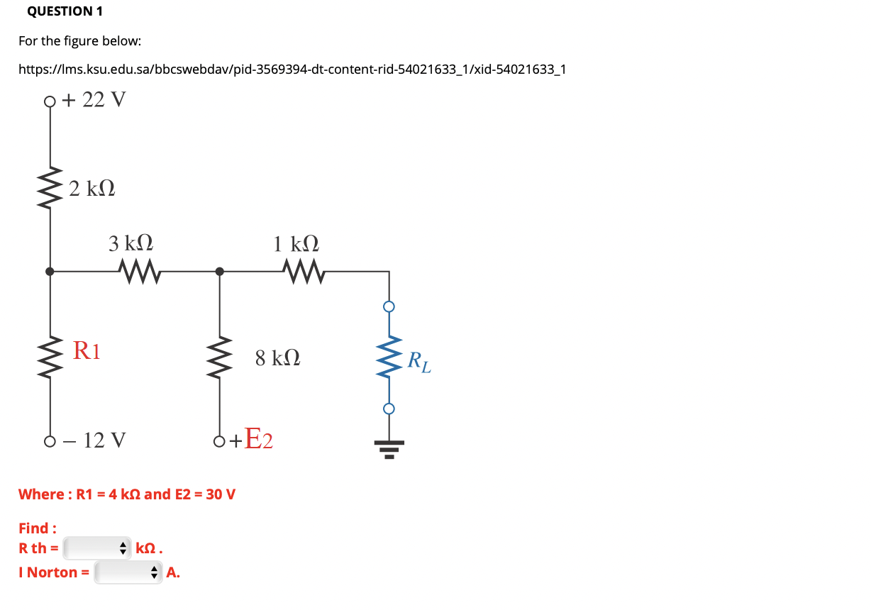 Solved QUESTION 1 For the figure below: | Chegg.com