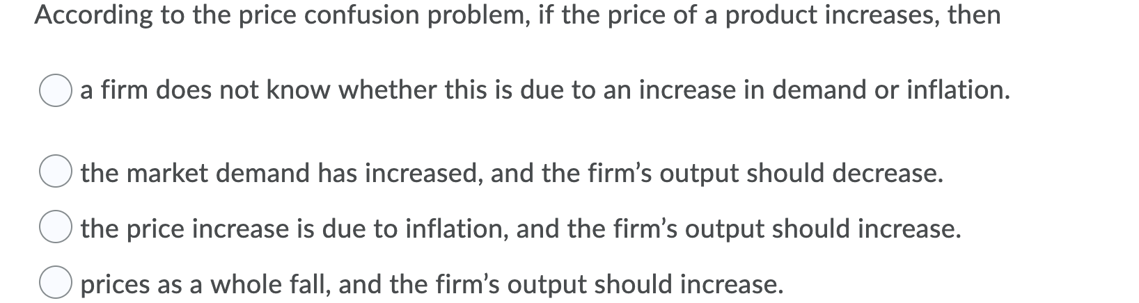 Solved According to the price confusion problem, if the | Chegg.com