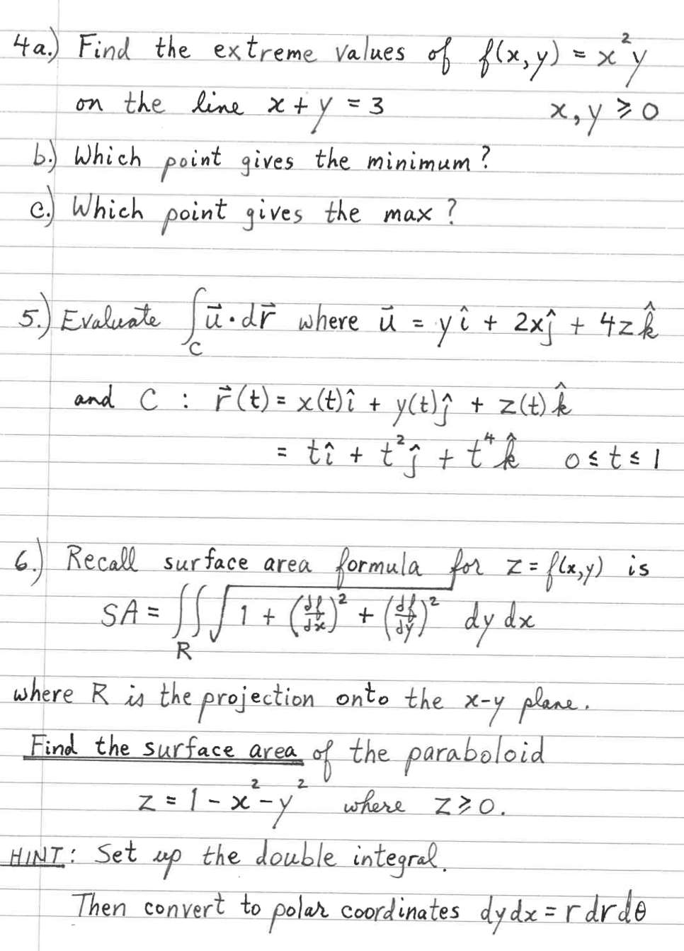 Solved Find The Extreme Value Of F x y x 2y On The Line X Chegg