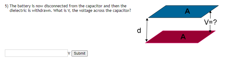 Solved Two parallel plates, each having area A = 2466cm² are | Chegg.com