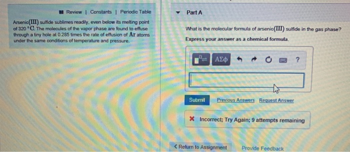 Solved Review constants l Periodic Table Part A Arsenic(Ⅲ) | Chegg.com